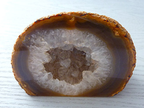 Agate Geode - Medium Flat Base Natural C – Crystal Earth Spirit